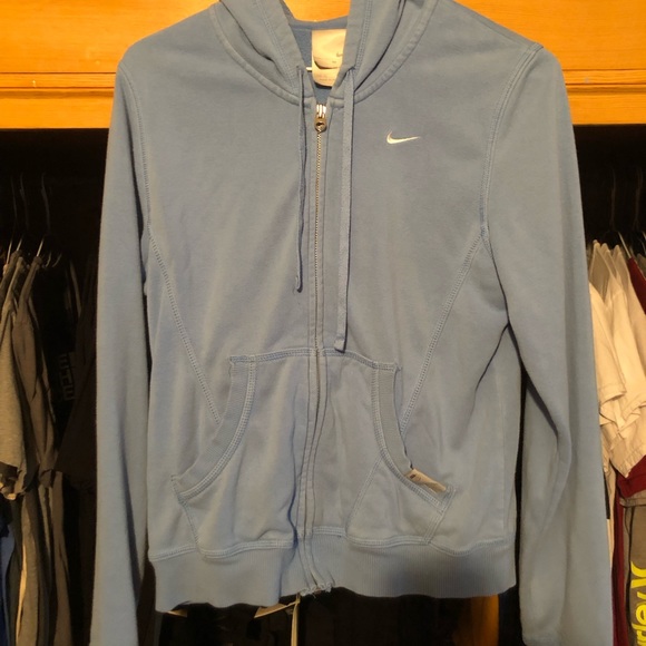 Nike | Jackets & Coats | Nike Blue Running Jacket | Poshmark